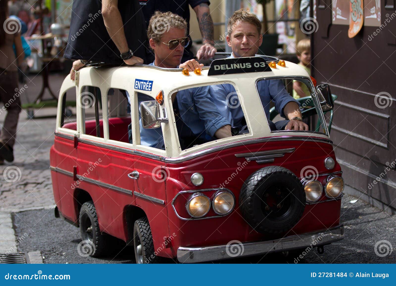 Very small and funny bus editorial stock image. Image of delinus - 27281484