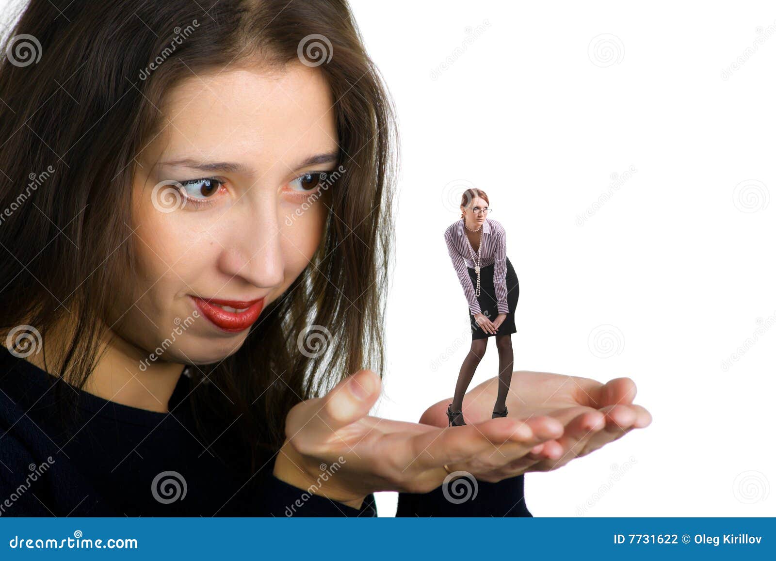 Very small girl stock photo. Image of makeup, girl, little - 7731622