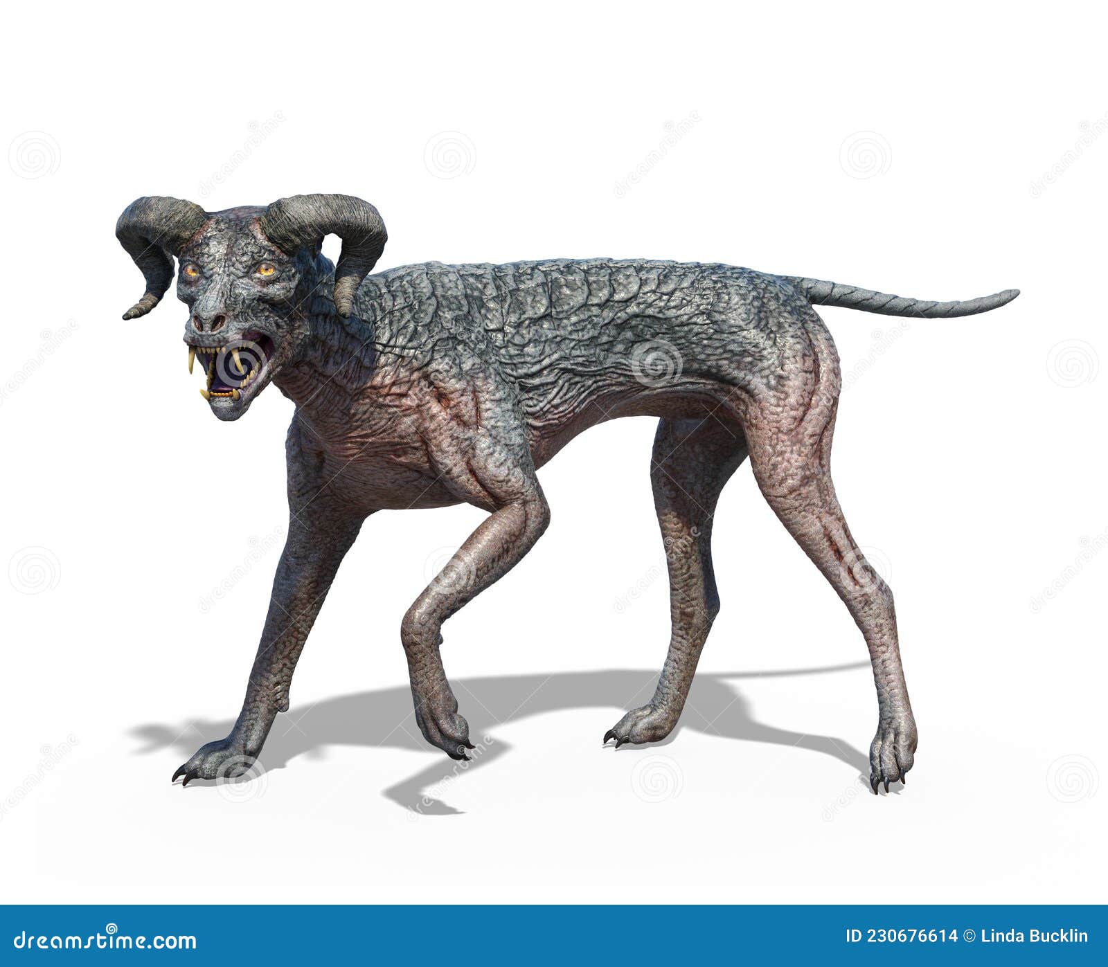 Hellhound Mutant Dog stock illustration. Illustration of creature ...