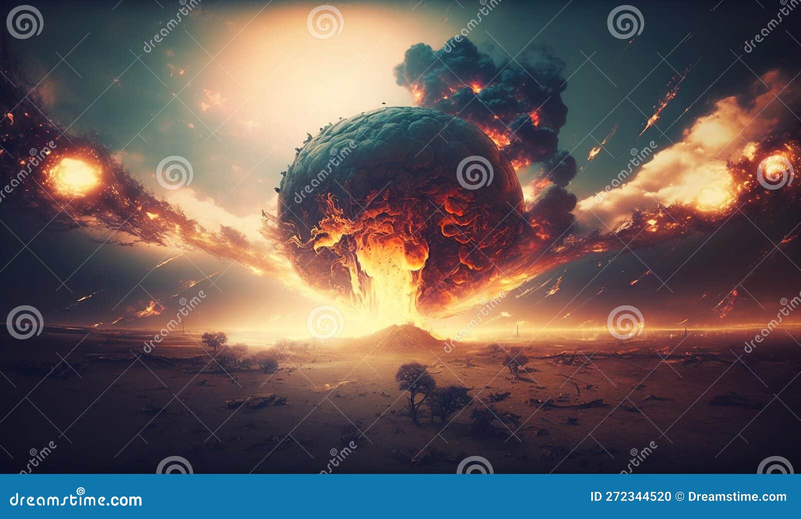 A Very Strange Looking Object in the Middle of a Desert Stock ...