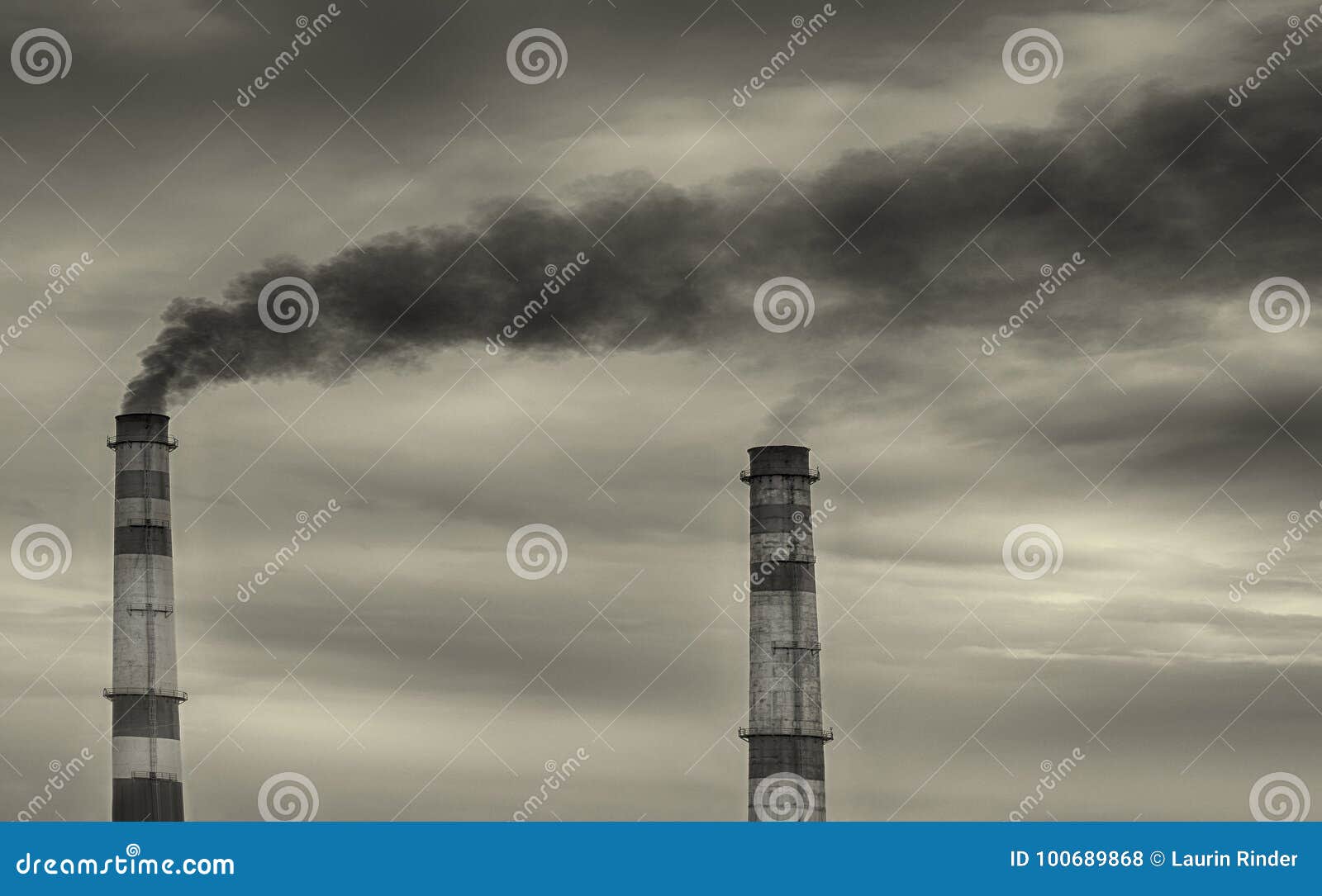 Pollution in the Bay stock photo. Image of dioxide, greenhouse - 100689868
