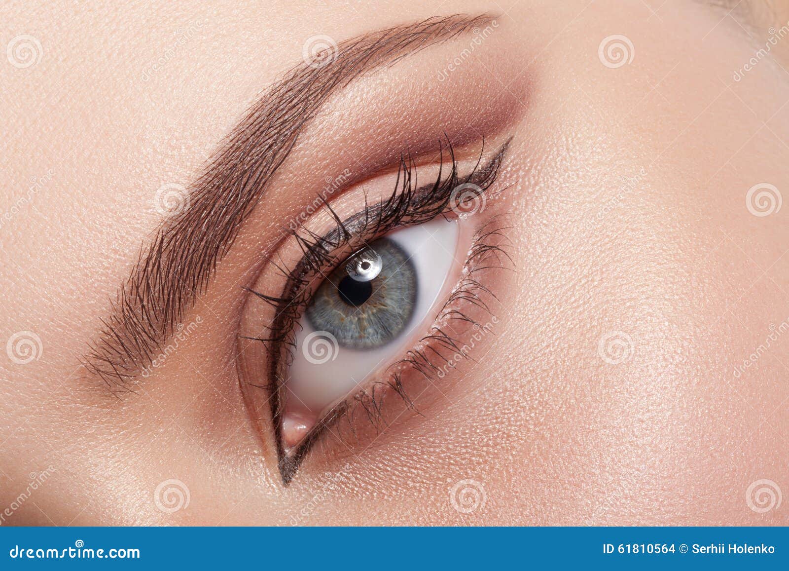 Very stylish make-up eyes. stock photo. Image of creative - 61810564