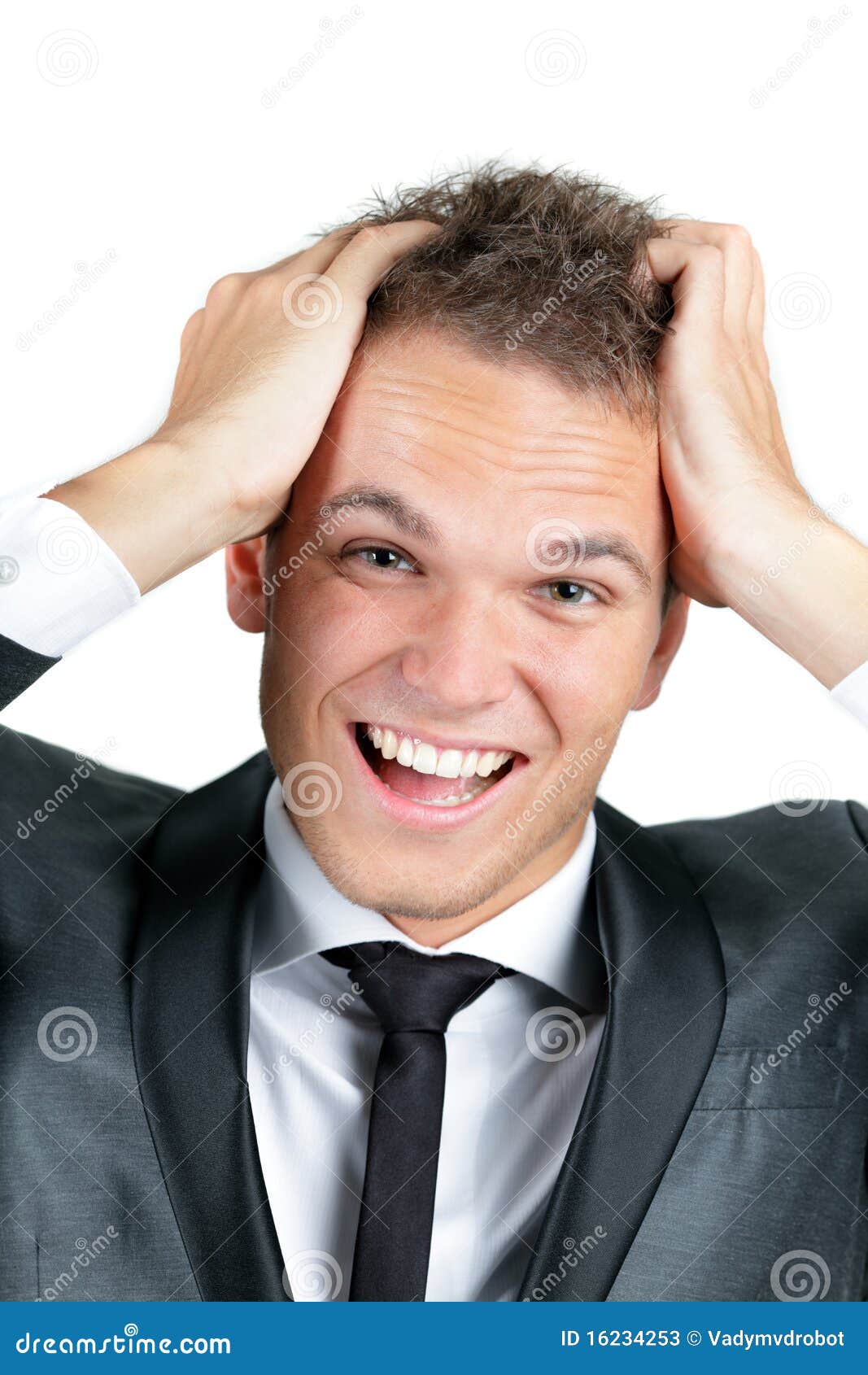 Very surprised man stock image. Image of cute, background - 16234253