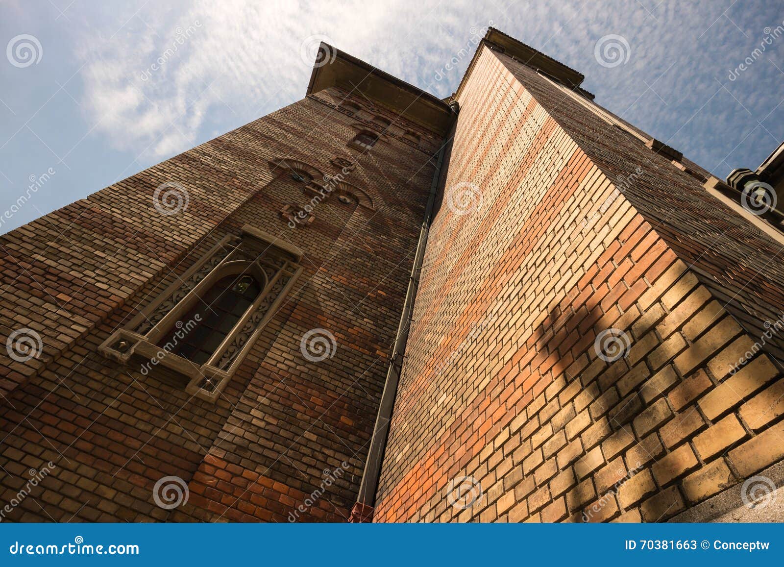 Very tall brick wall stock image. Image of details, bastion - 70381663