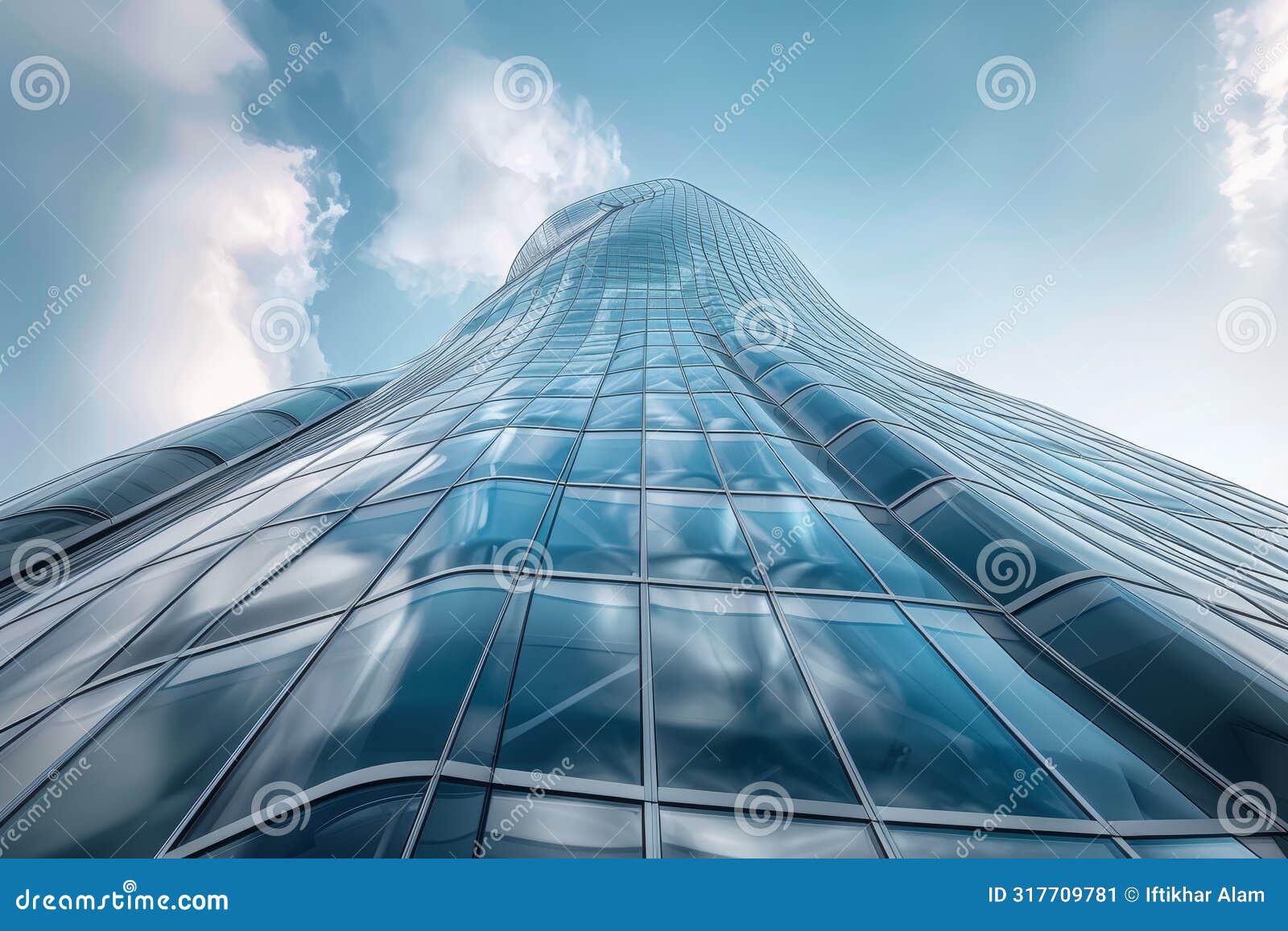 A Very Tall Building with a Multitude of Windows Stretching High into ...