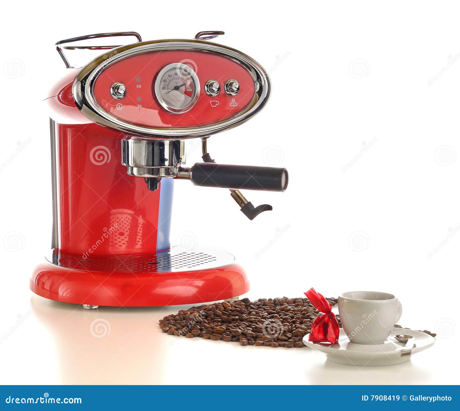 Very Tasteful Espresso with Coffee Maker Stock Image - Image of boiler ...
