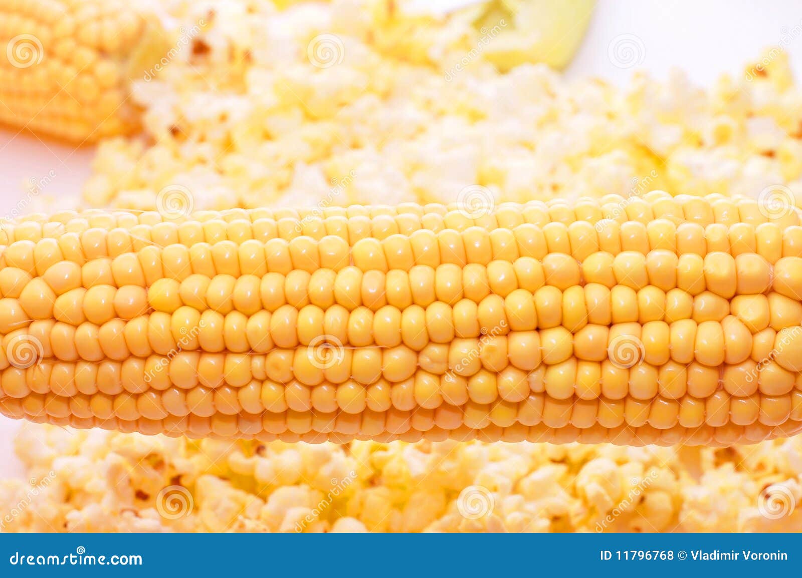 Very Tasty Fresh Corn and Popcorn Stock Photo - Image of kernels, color ...