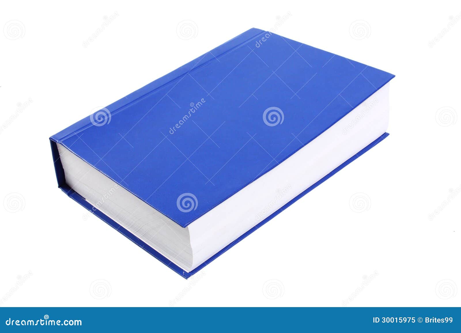 Very Thick Hardcover Blue Book Isolated on White Background Stock Image ...