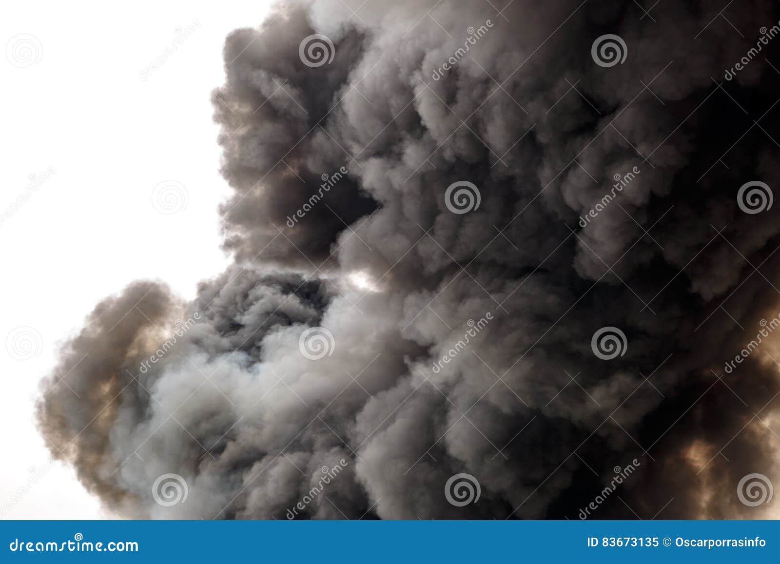 A Very Thick Smoke Covering the Sky Stock Image - Image of atmosphere ...