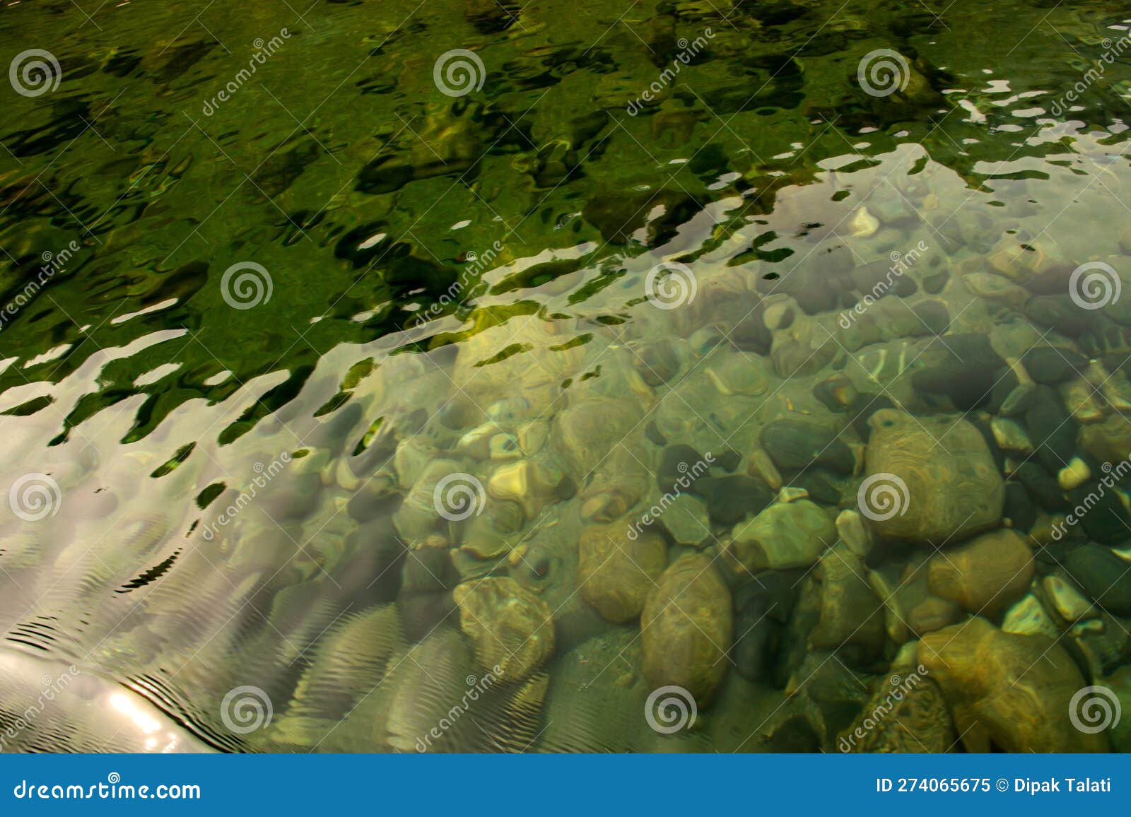 Very Transparent Clean Water of Devki River Stock Image - Image of ...