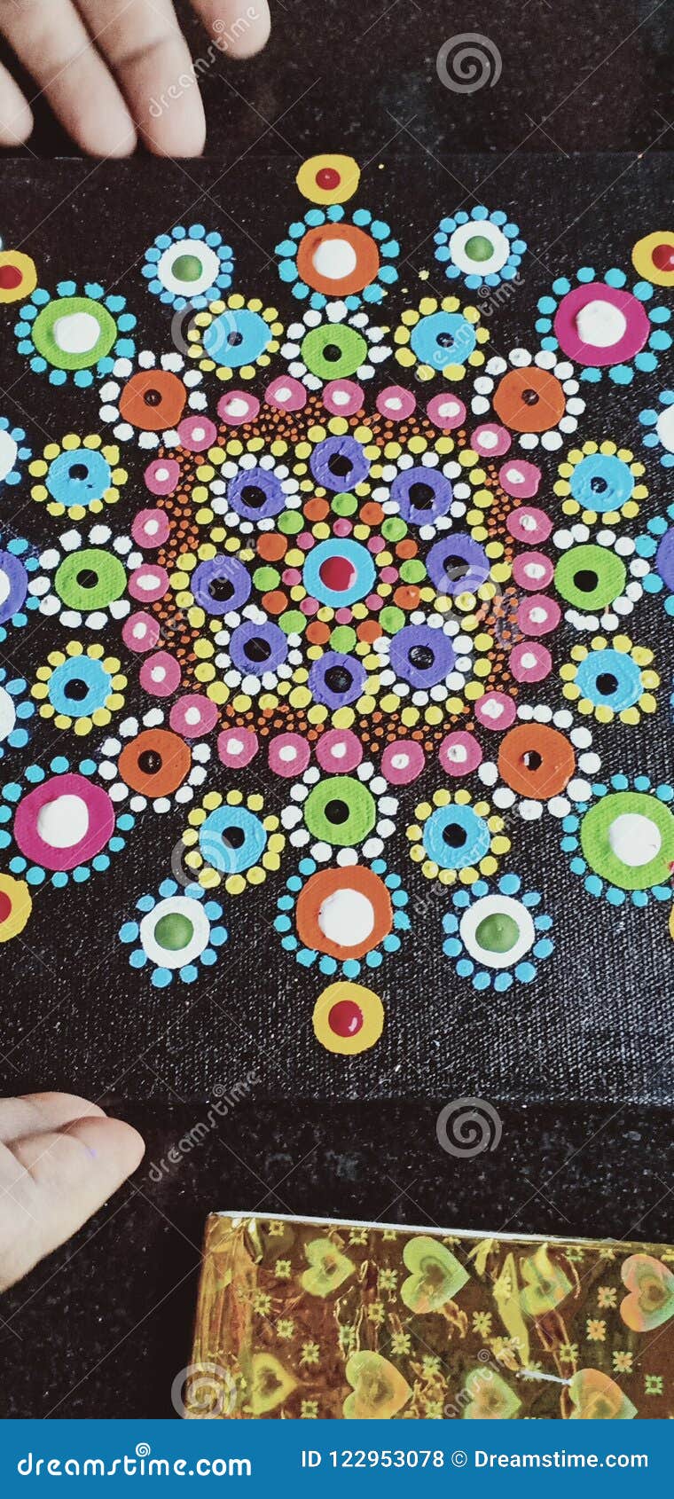 Dot Painting stock photo. Image of painting, beautiful - 122953078