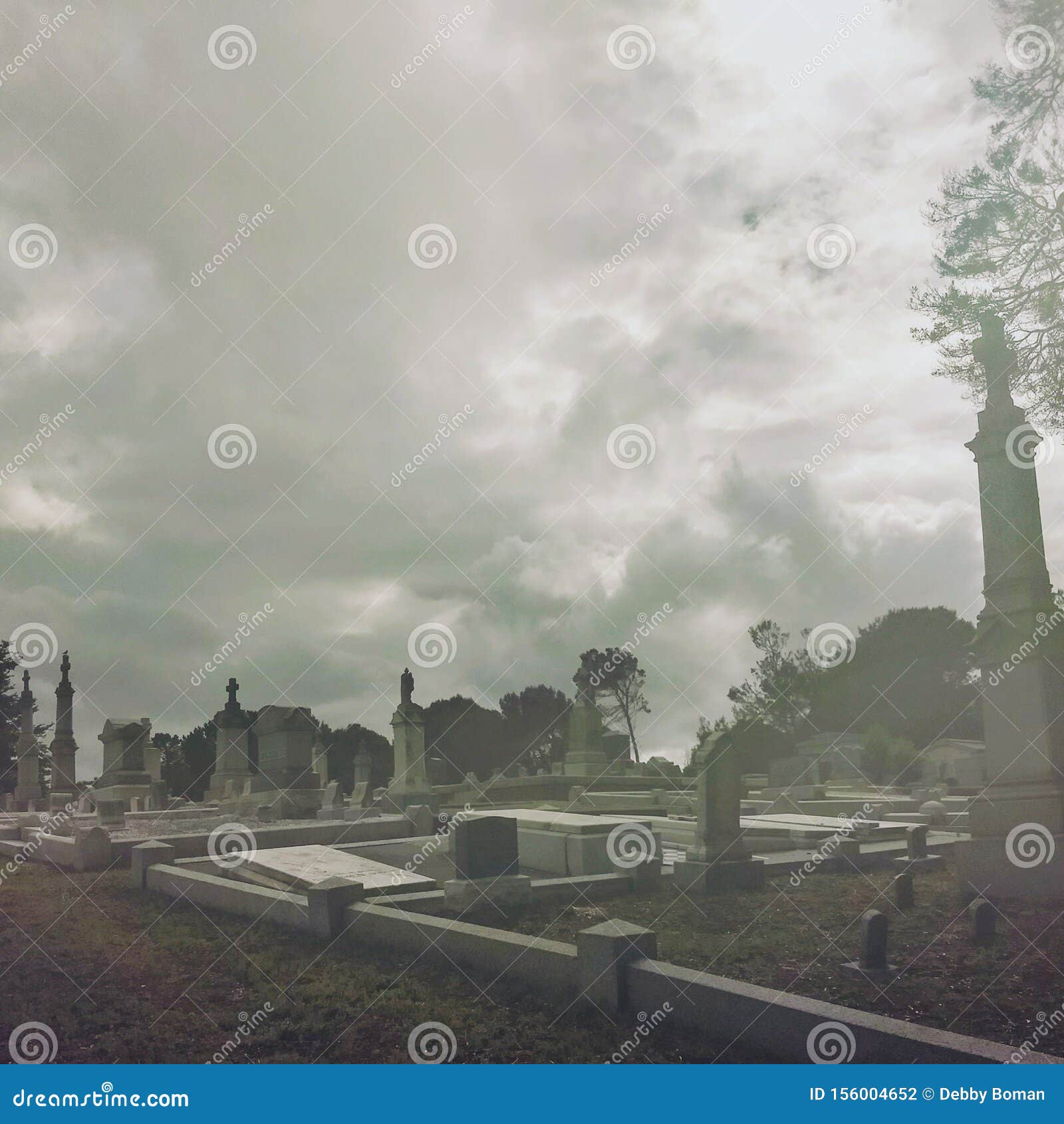 A Very Weird Day at the Cemetery Stock Photo - Image of weird, spooky ...