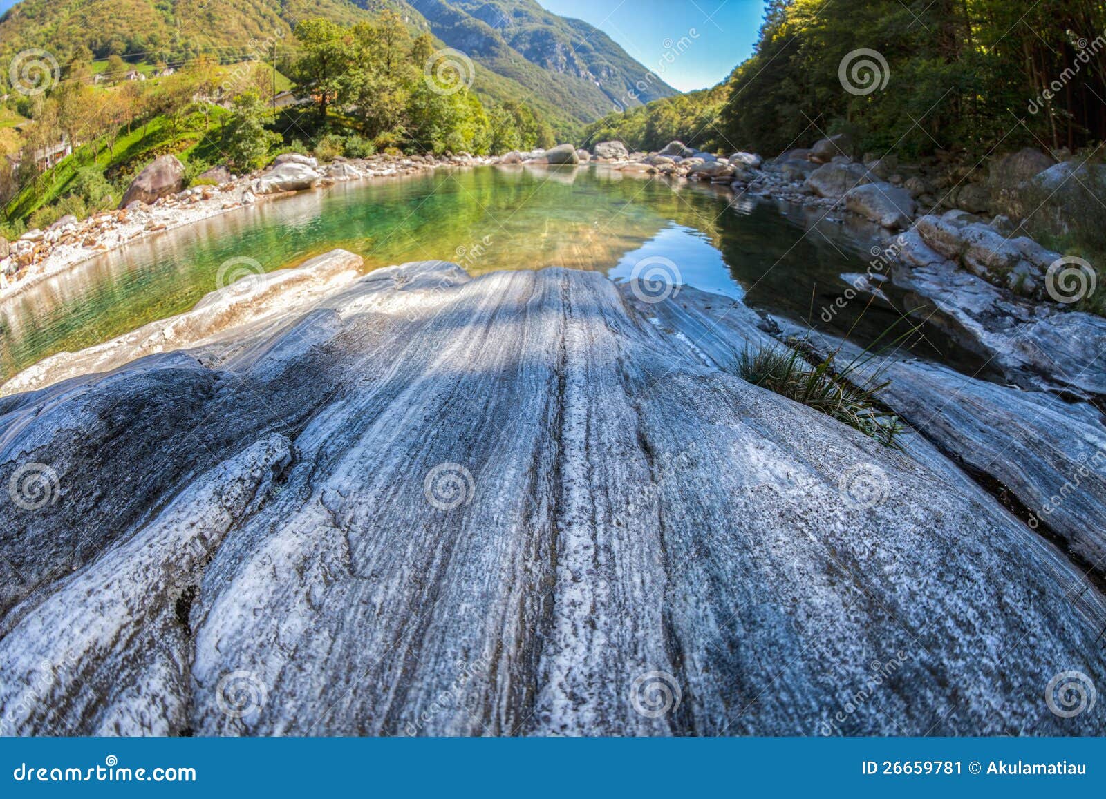 Verzasca River - Rock Formation Stock Image - Image of clear, clean ...