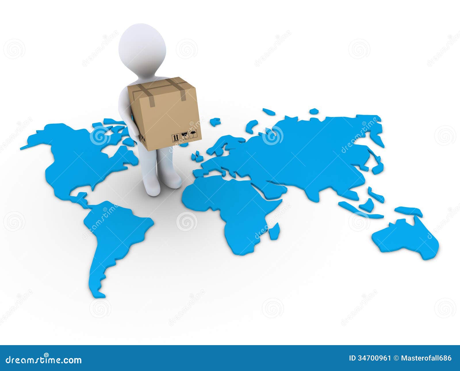 Verzending Aan De Gehele Wereld Stock Illustratie - Illustration of ...