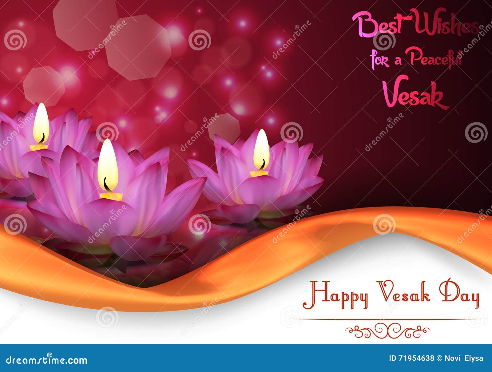 Vesak Day Background Banner Stock Vector - Illustration of greeting ...