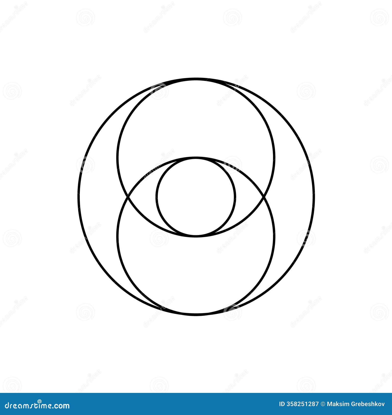 Vesica Piscis, Basic Form For An Eye And Ichthys, The Jesus Fish Symbol ...