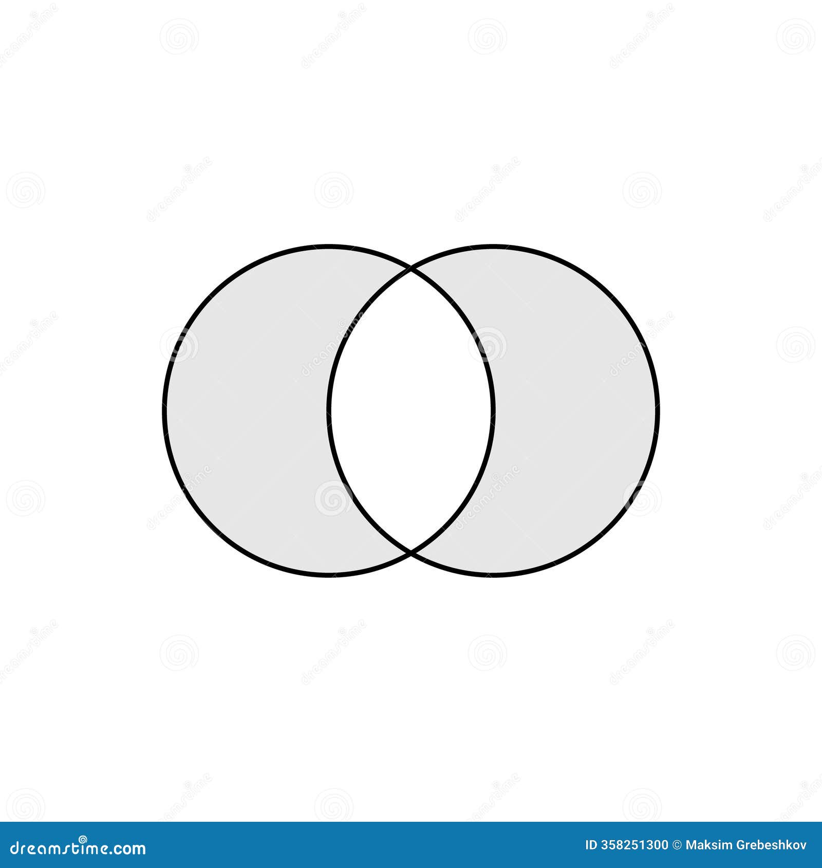 Vesica Piscis Eye Gold Sacred Geometry Symbol Icon Black Color Vector ...