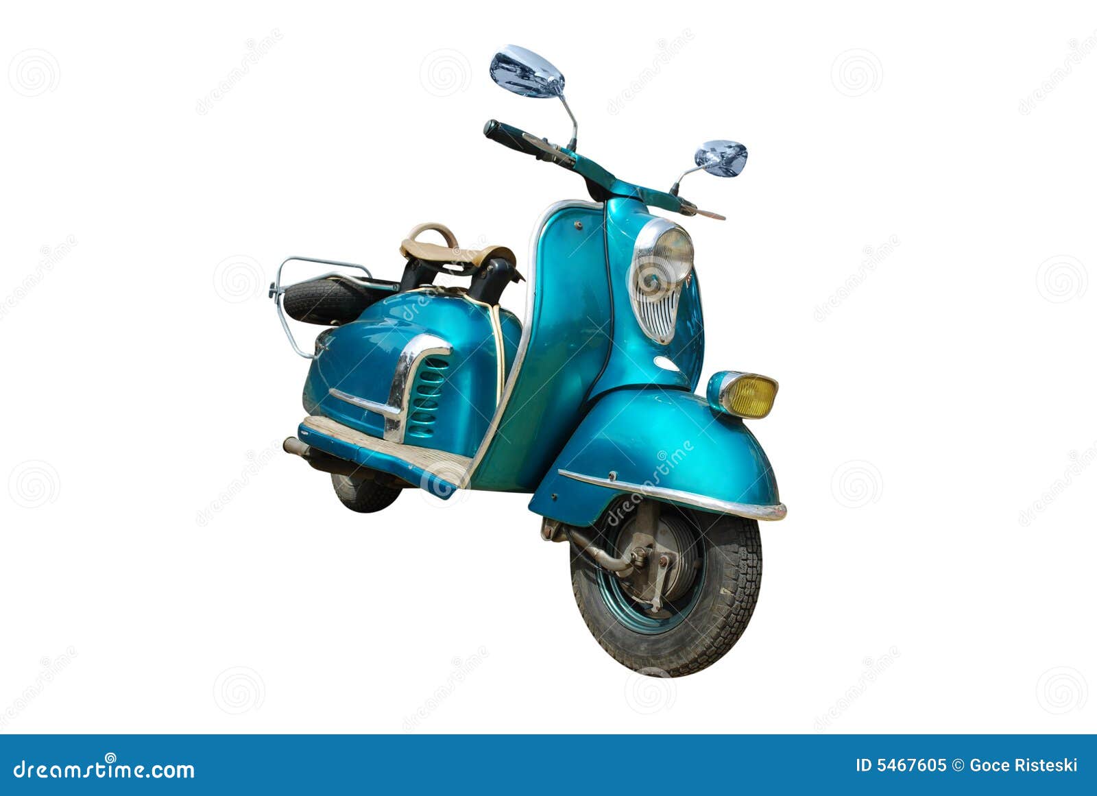 Vespa azul imagen de archivo. Imagen de bici, aislado - 5467605