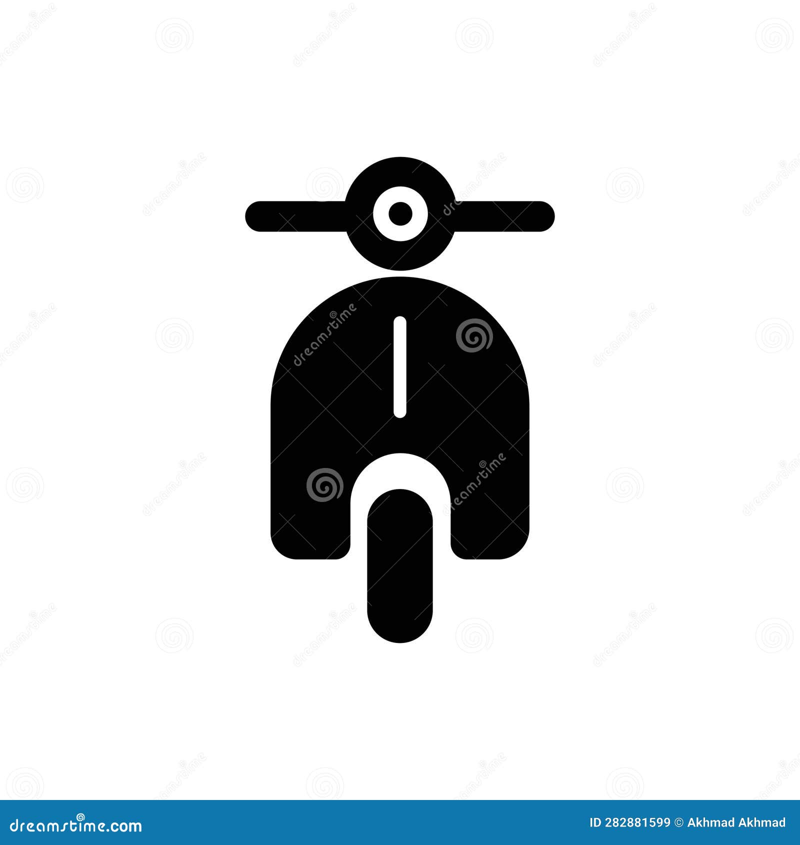 Vespa scooter icon stock vector. Illustration of background - 282881599
