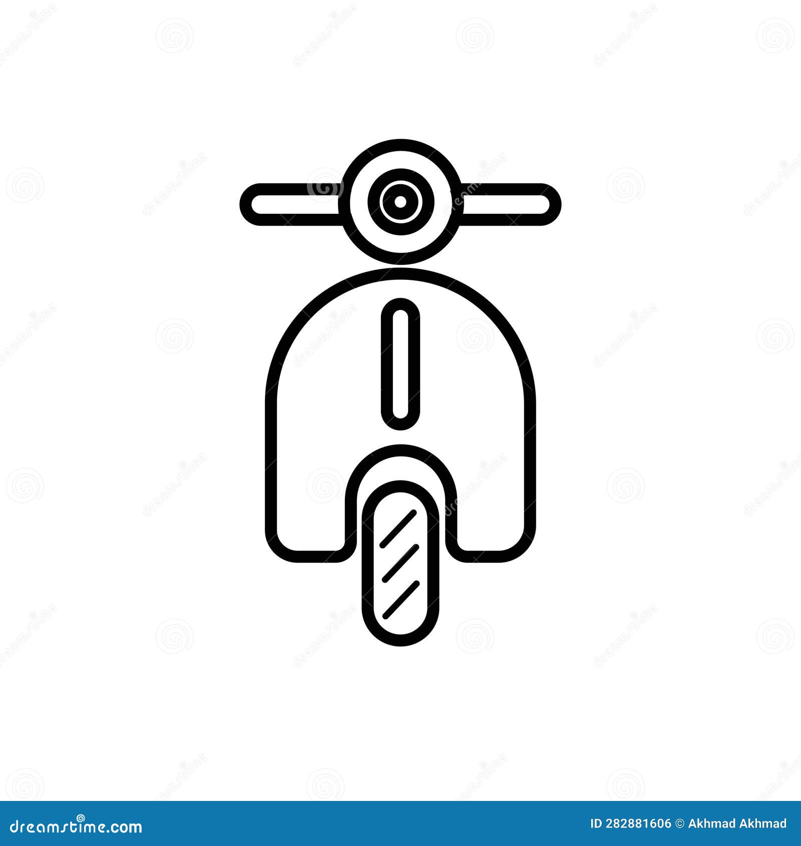 Vespa scooter icon stock vector. Illustration of gradient - 282881606