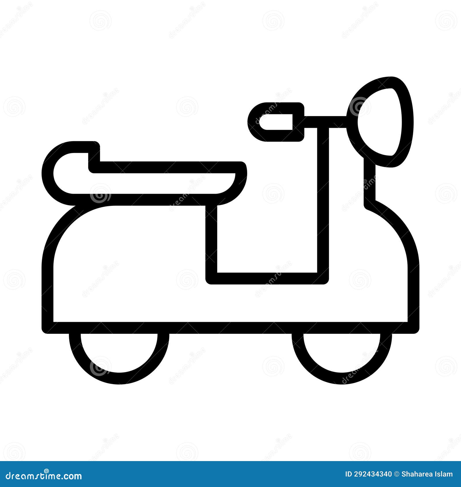 Vespa scooty icon stock vector. Illustration of meticulously - 292434340