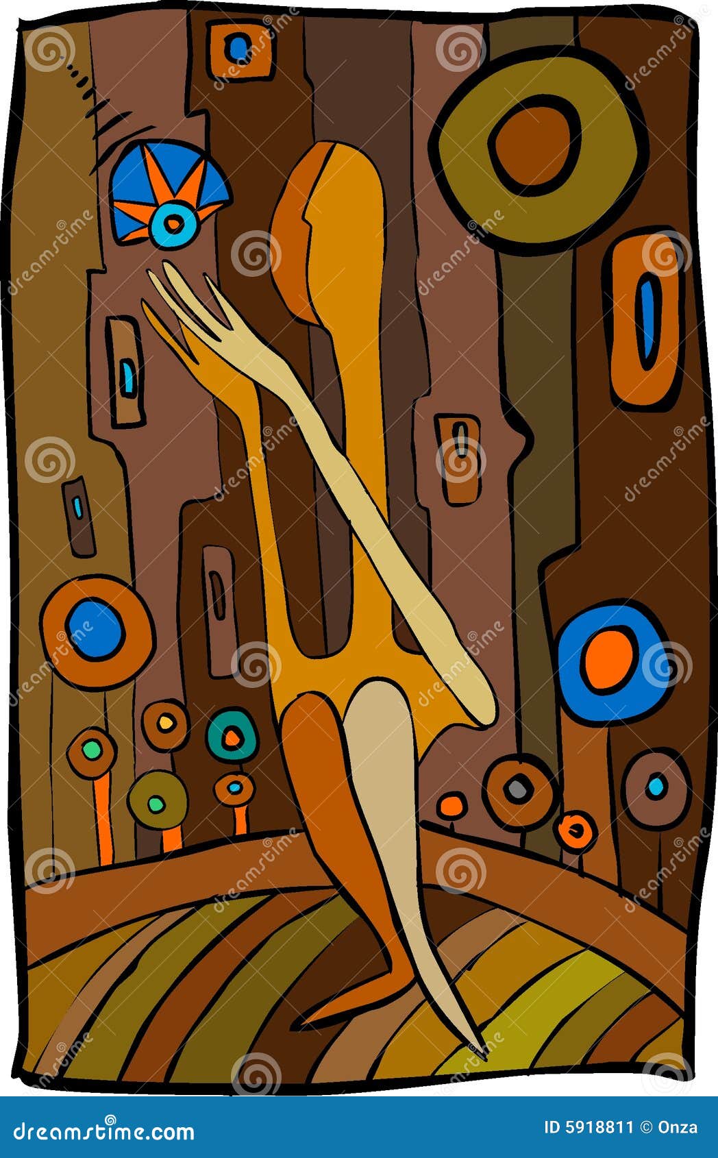 Vesper stock vector. Illustration of cartoon, clip, lady - 5918811