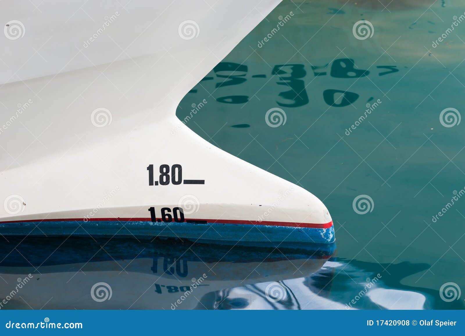 Vessel bow draft scale stock photo. Image of vessel, harbour - 17420908