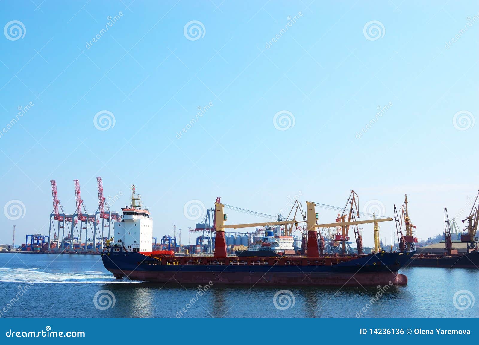 The Vessel Calling at the Port Stock Photo - Image of global, odessa ...