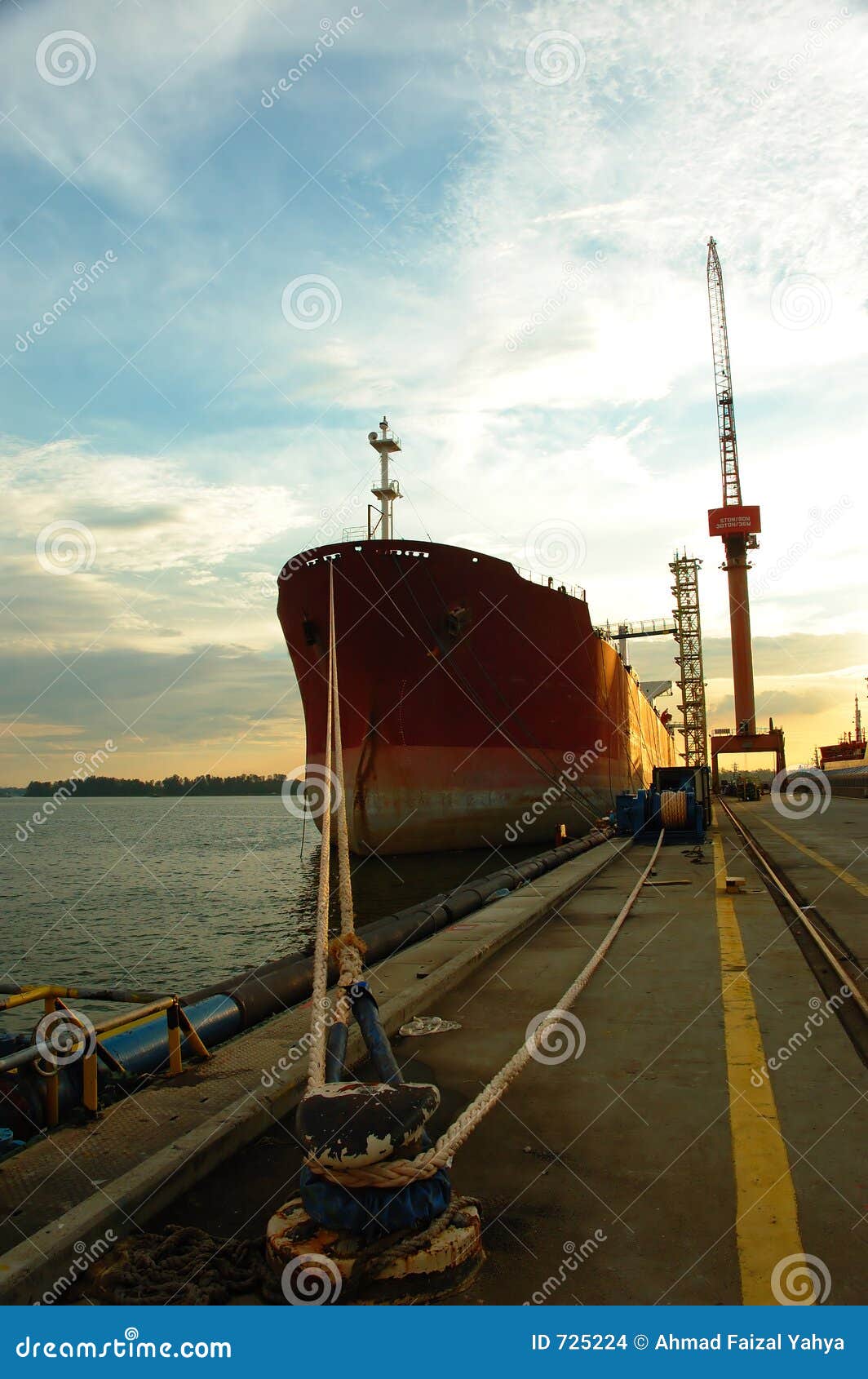 Vessel I stock photo. Image of crate, impressive, dock - 725224