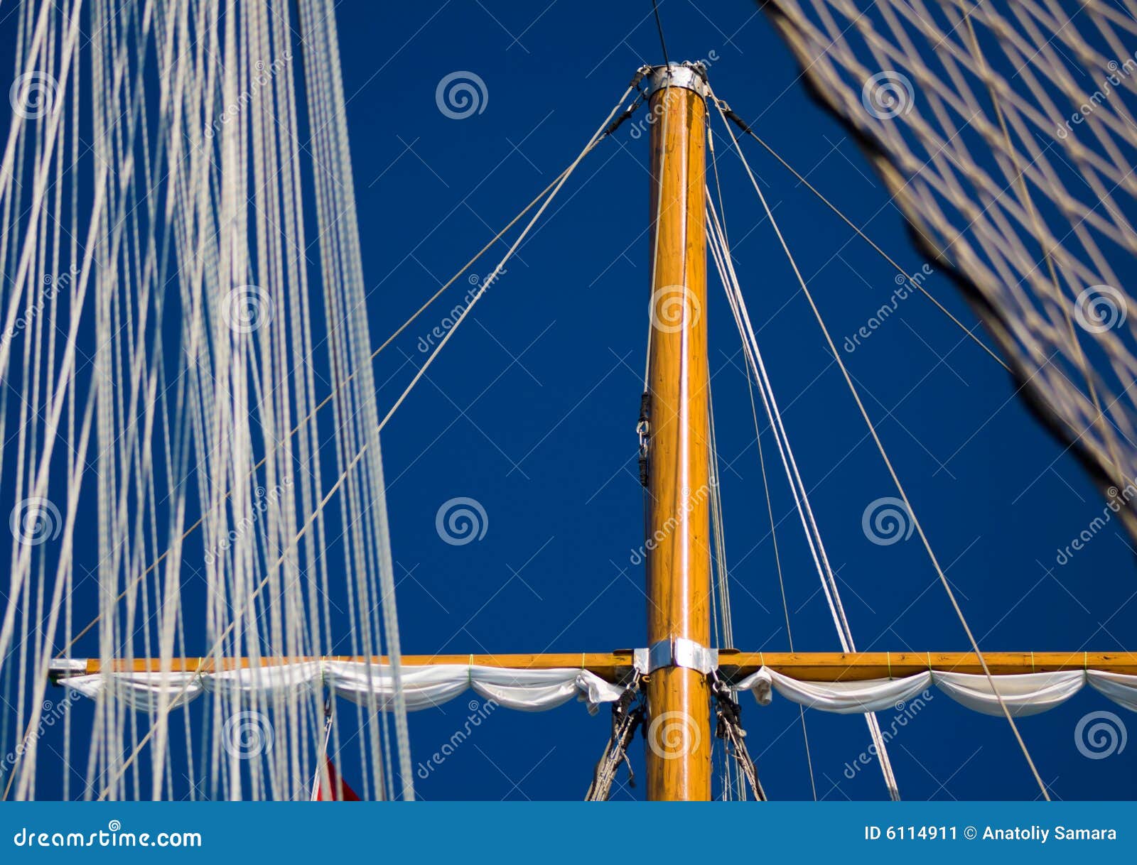 Vessel mast close-up stock image. Image of front, mast - 6114911