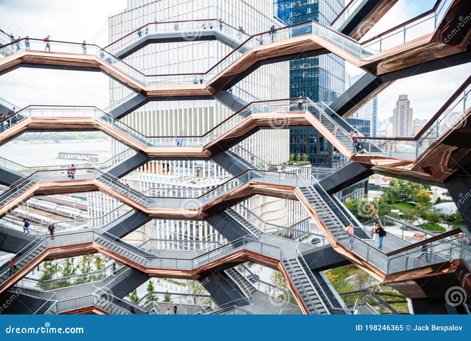 The Vessel of New York stock image. Image of center - 198246365