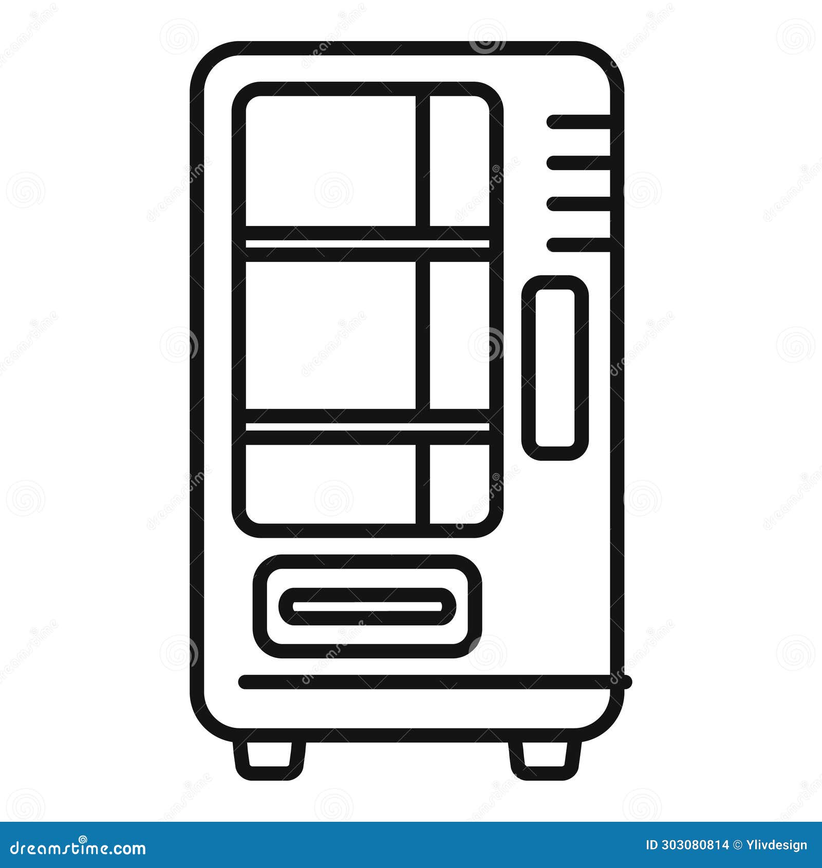 Vessel Snack Machine Icon Outline Vector. Portable Bottle Stock Vector ...
