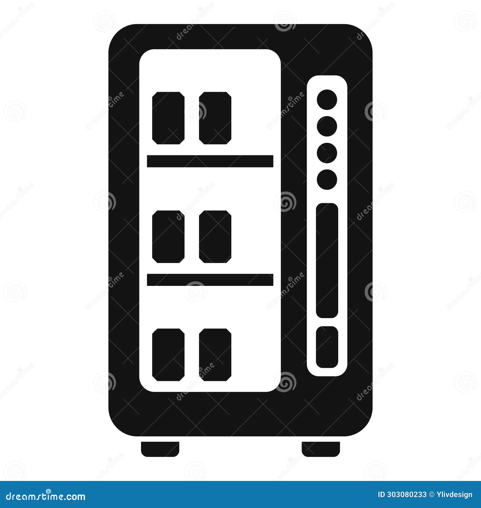 Vessel Snack Machine Icon Simple Vector. Portable Bottle Stock ...