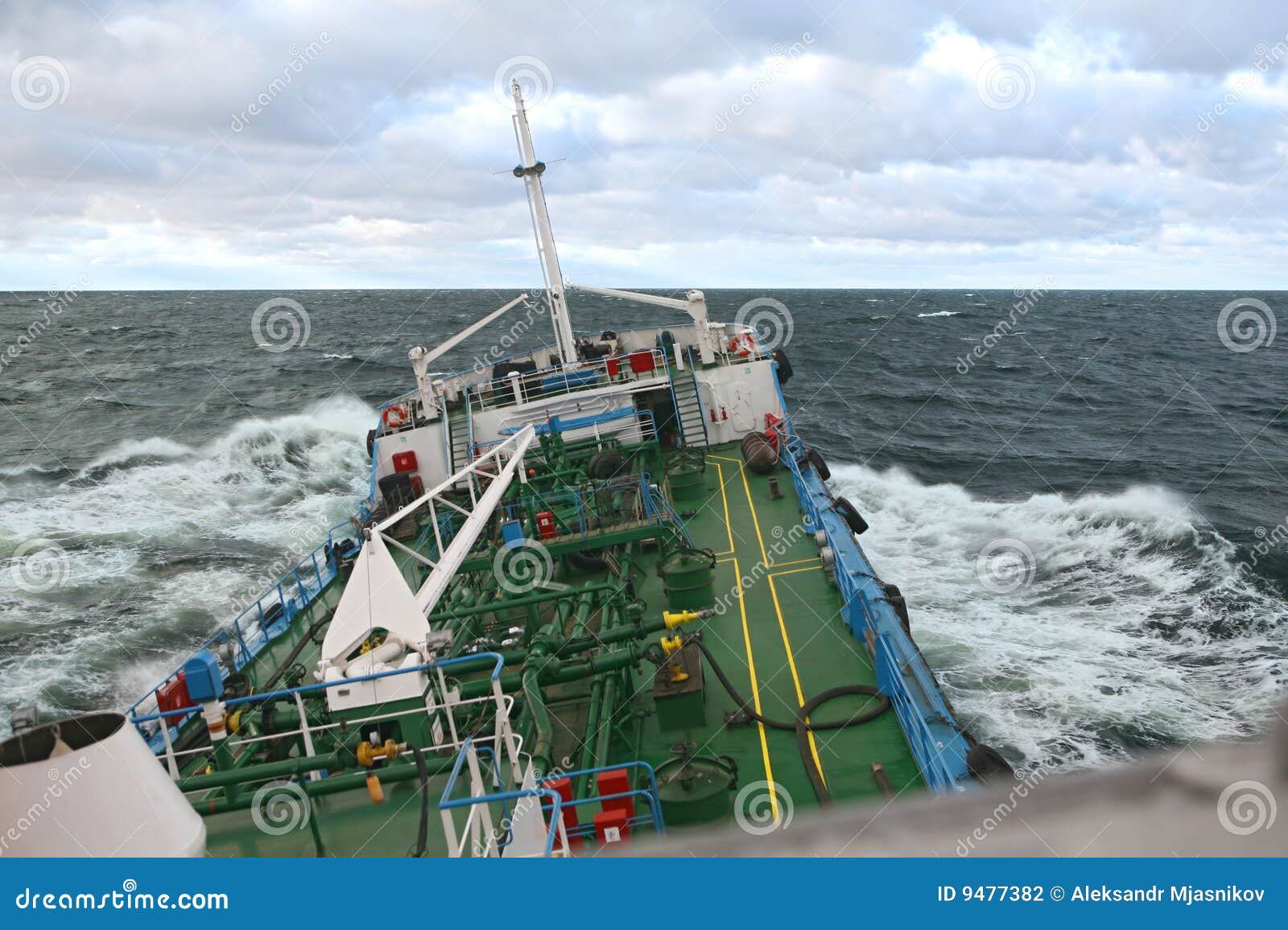 Vessel under way stock photo. Image of road, railings - 9477382