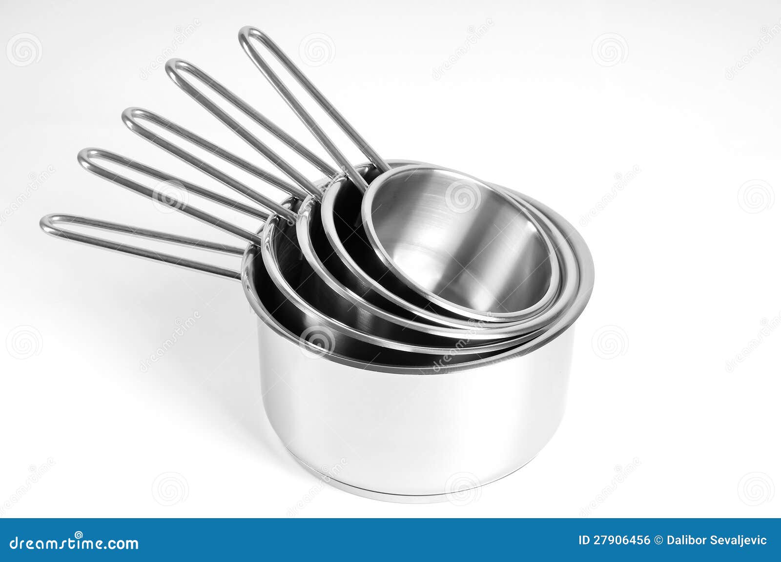 Vessels for Cooking Isolated on White Stock Photo - Image of white ...