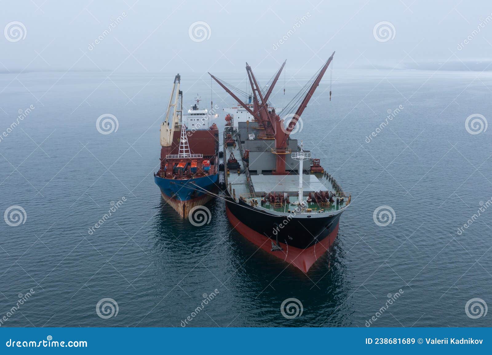 Vessels overload cargo. stock image. Image of boat, unloading - 238681689