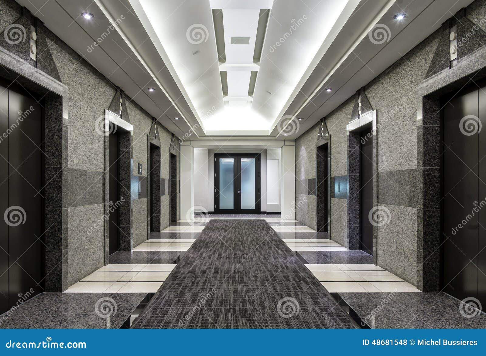 Vestíbulo Moderno Del Edificio Foto de archivo - Imagen de puertas ...