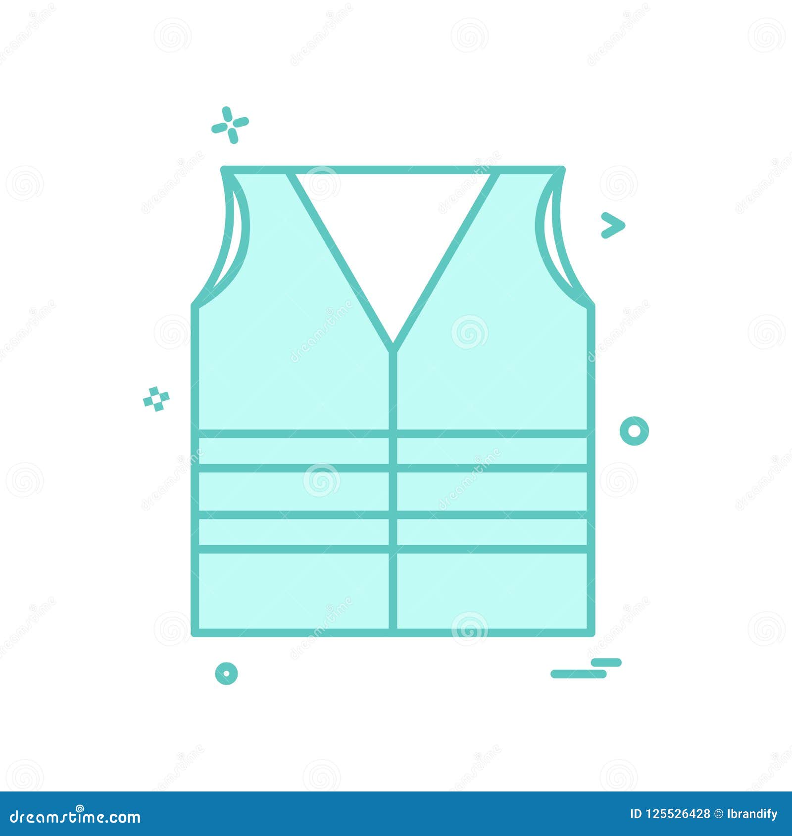 Vest icon vector design stock vector. Illustration of white - 125526428
