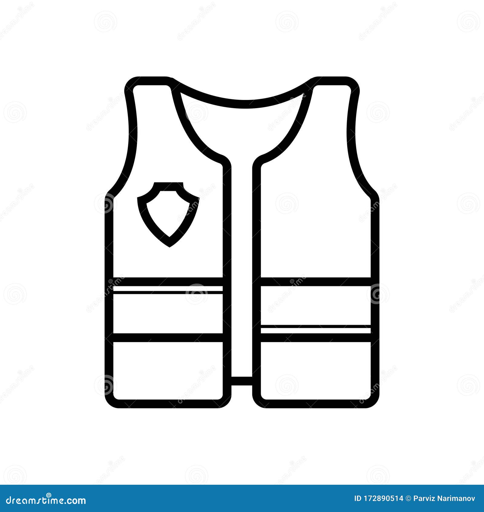 Vest Icon Vector Illustration Photo Stock Illustration - Illustration ...