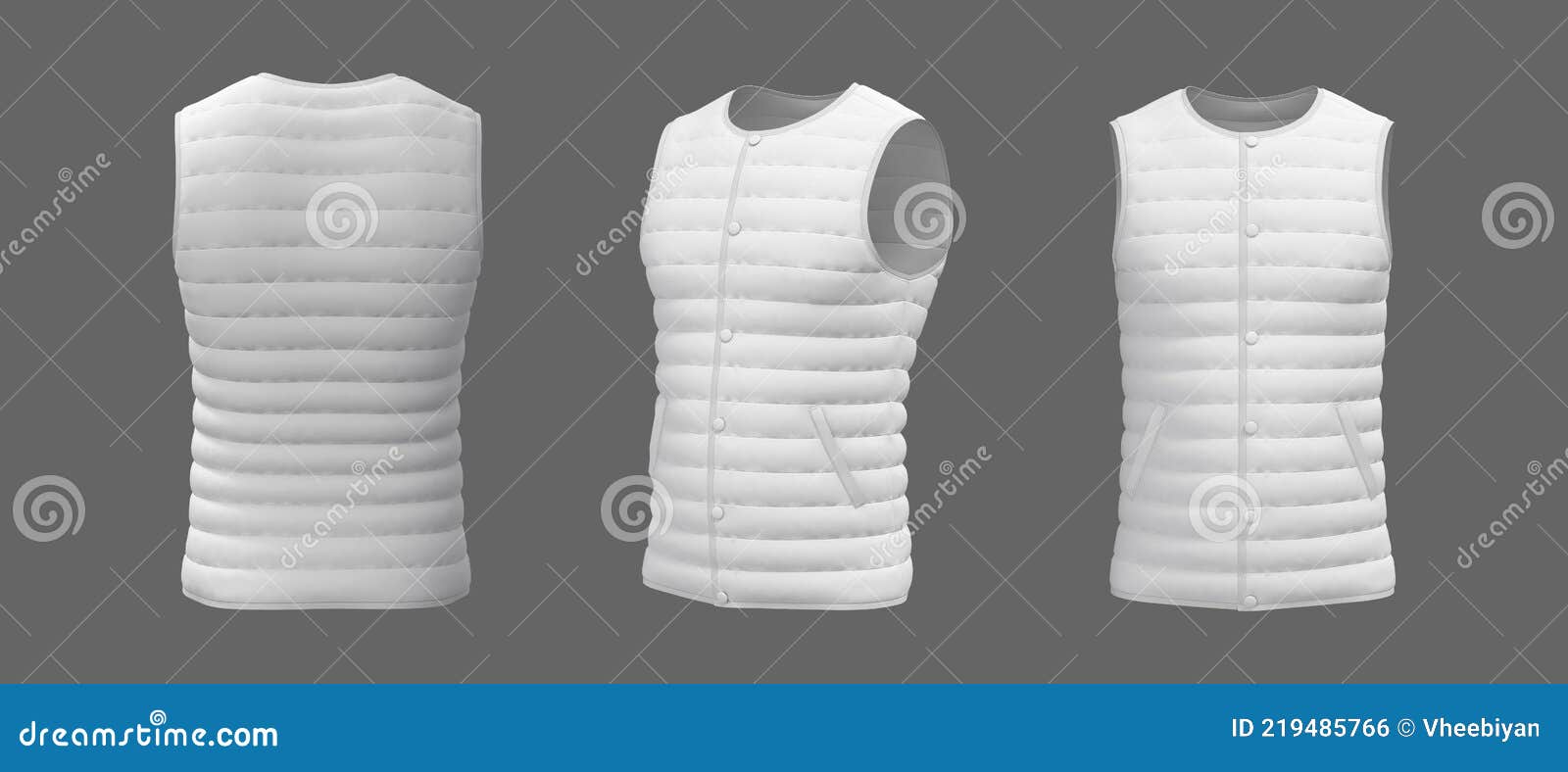 Puffer Jacket Template. Cartoon Vector | CartoonDealer.com #77997345