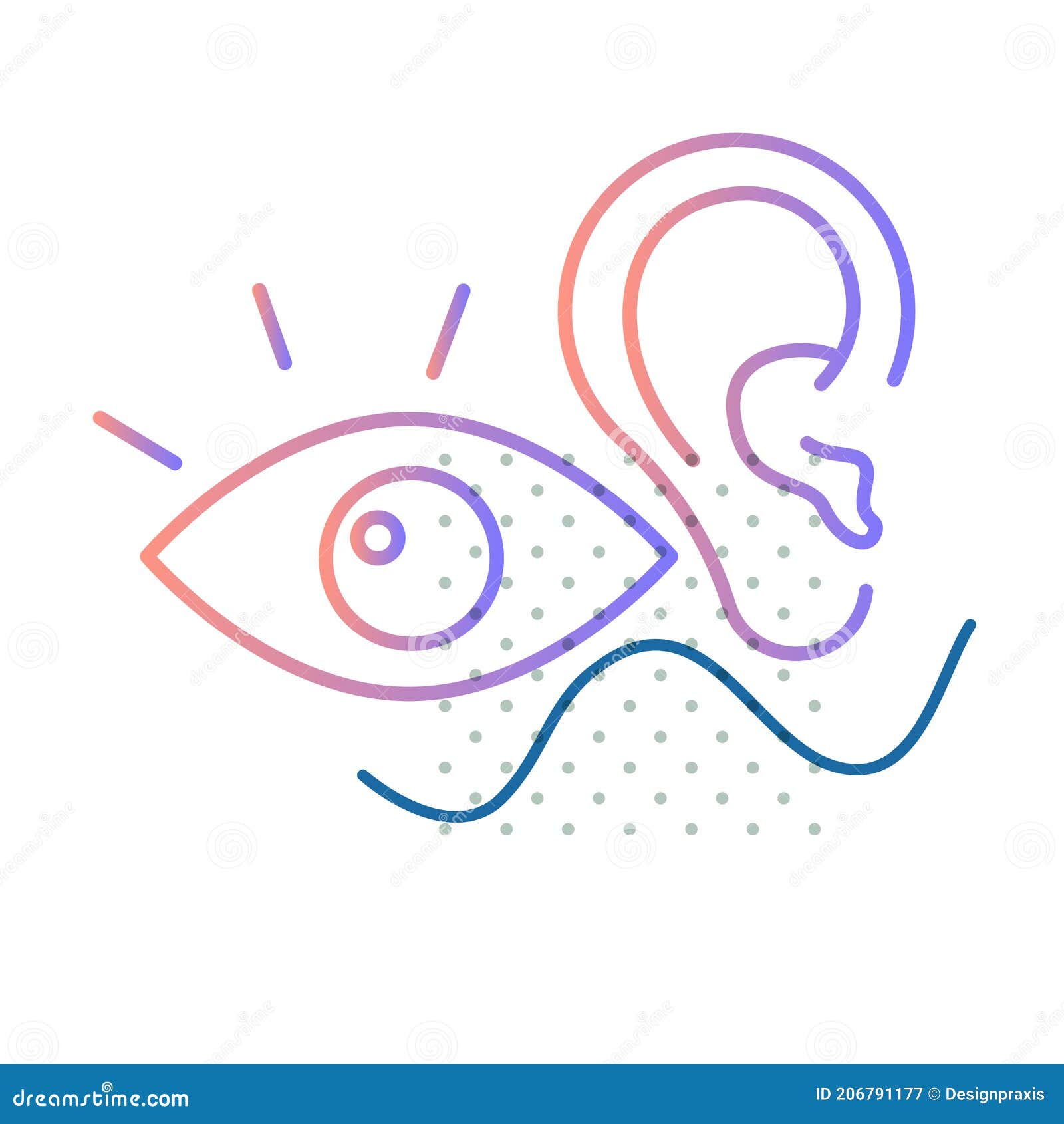 Vestibular Sensory System - Icon Stock Vector - Illustration of symbol ...