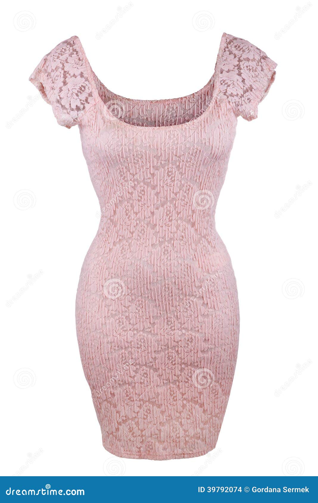 Vestito rosa dal pizzo fotografia stock. Immagine di vestito - 39792074