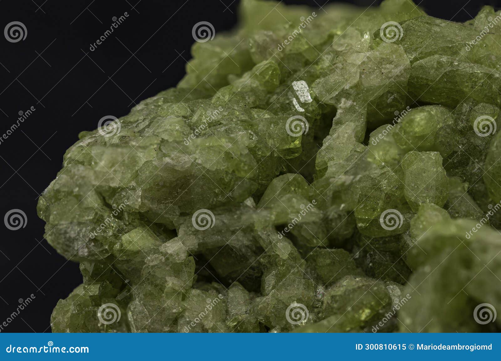 Vesuvianite Mineral Specimen on Dark Background, Displaying Rich Tones ...