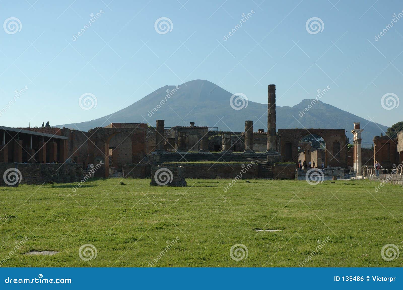 Vesuvius stock photo. Image of pompeii, italy, building - 135486