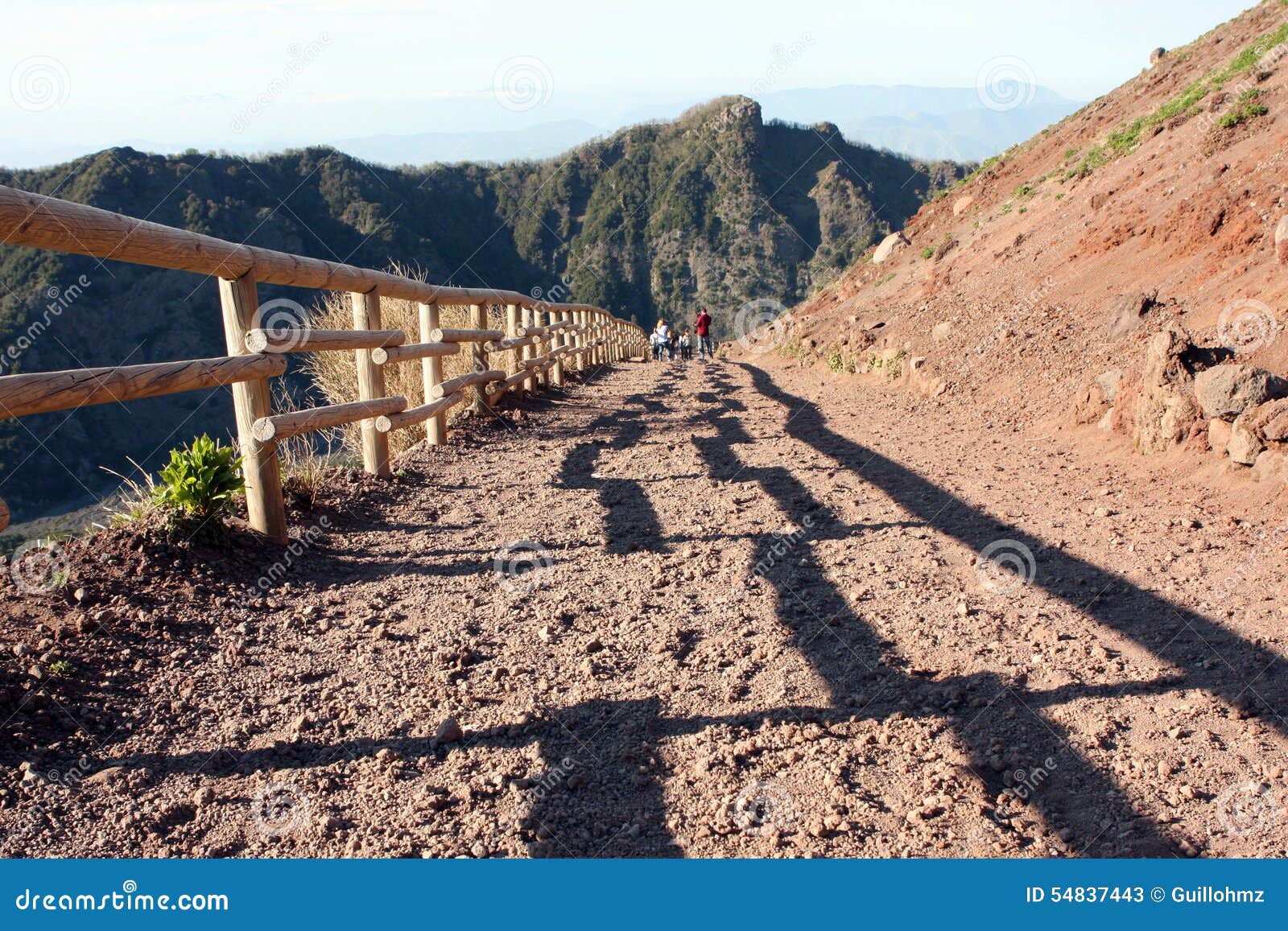 Vesuvius Volcano Crater Path Italy Stock Image - Image of crater, lava ...