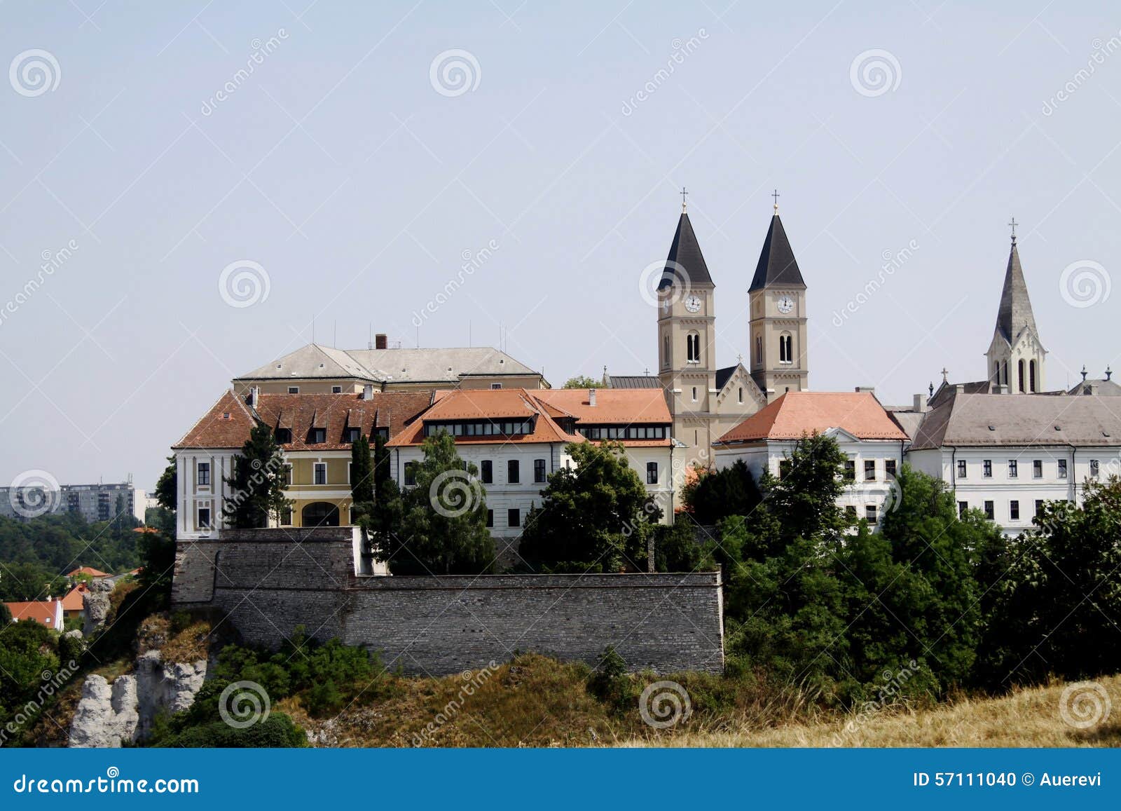 Veszprem castle stock photo. Image of structure, mountain - 57111040