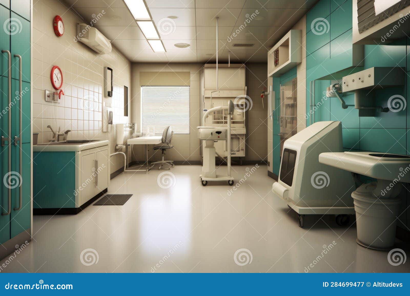 Vet Clinic Interior with Modern Equipment Stock Image - Image of animal ...