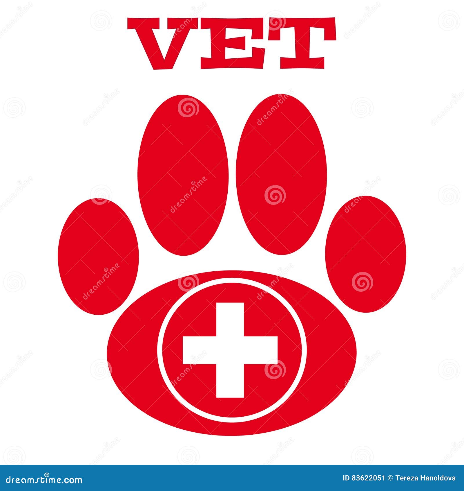 Vet Symbol on White Background Stock Vector - Illustration of logo ...