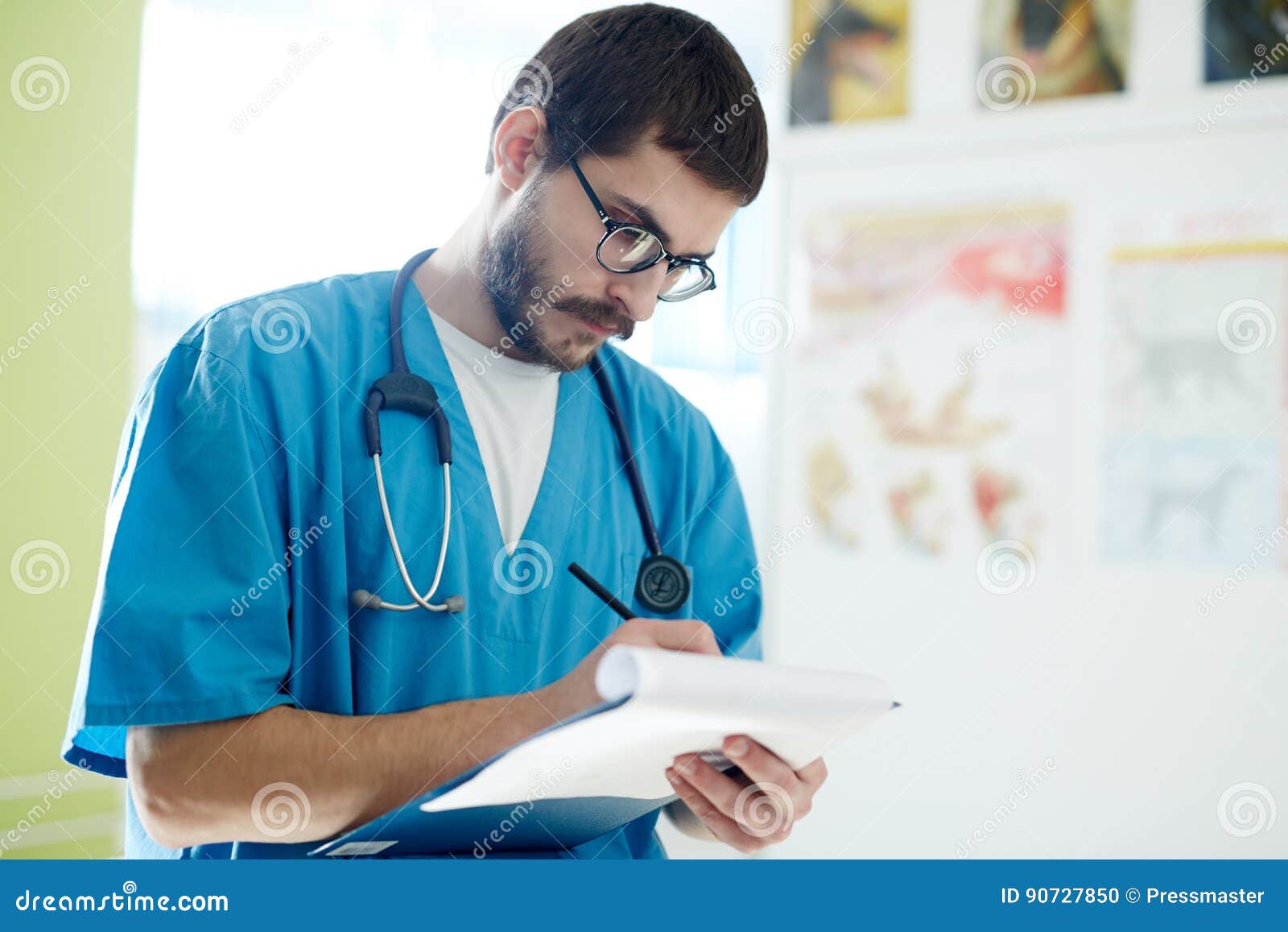 Vet at work stock photo. Image of medicine, profession - 90727850