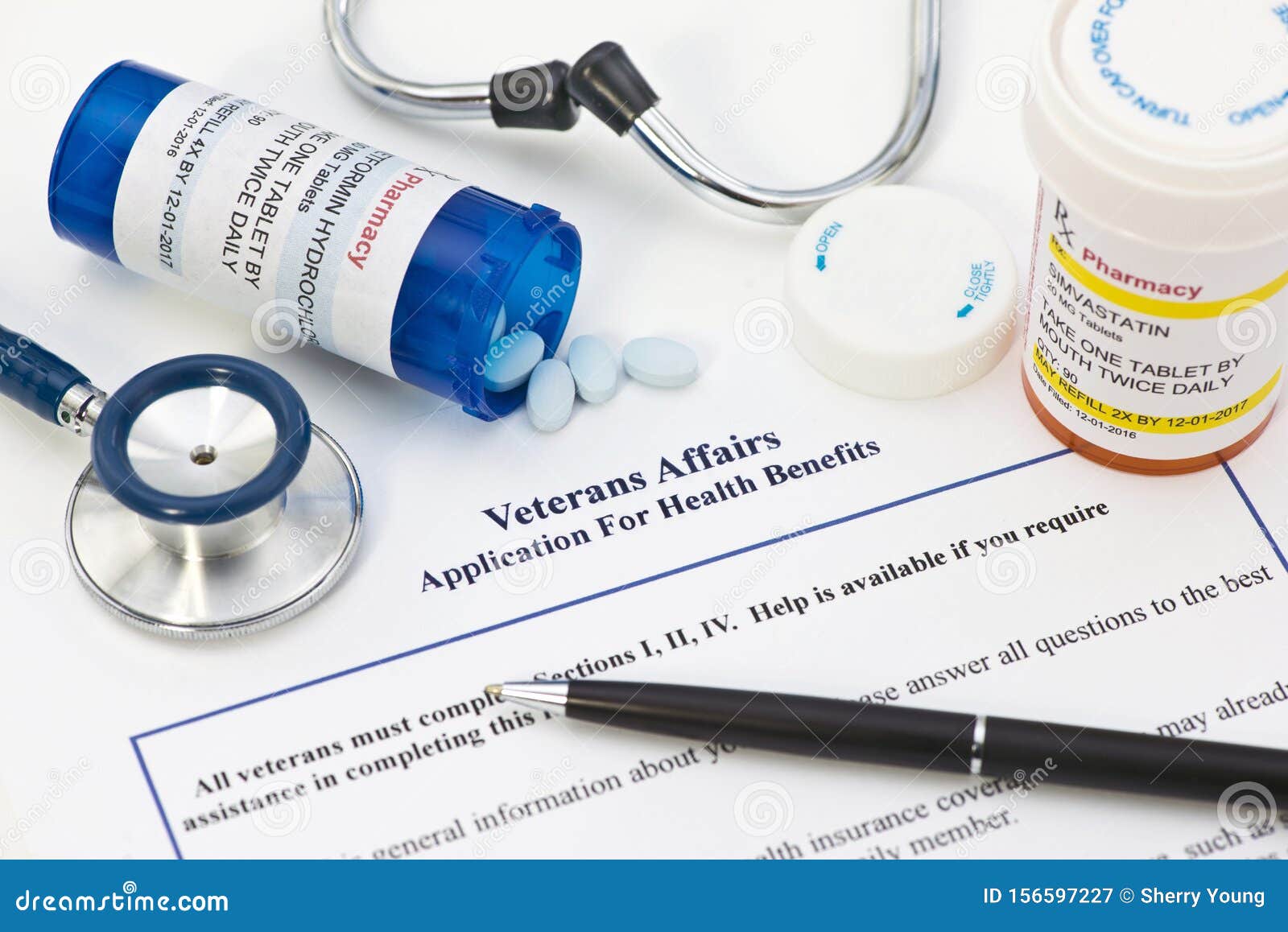 Veteran Application for Benefits Stock Image - Image of benefit ...